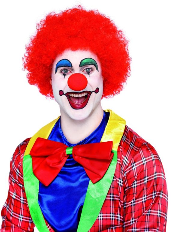 Crazy Clown Wig, Red - Blitz Balloons & Fancy Dress
